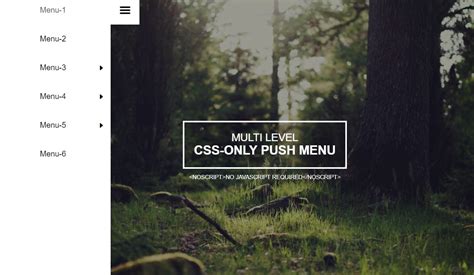 CSS Sliding Menu Examples Slide Menu OnAirCode CSS Sliding Menu Examples Slide Menu OnAirCode