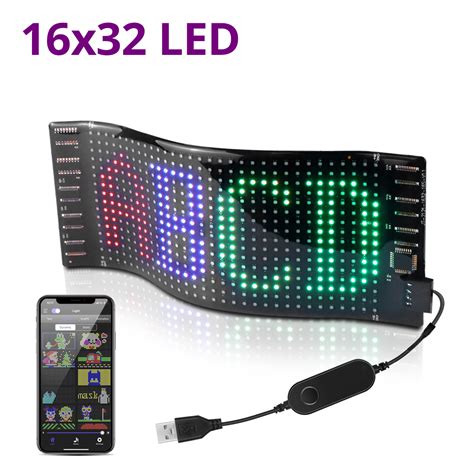 Bluetooth LED Display Screen Message Scrolling Sign Board For Store Advertising Ultra Thin Soft