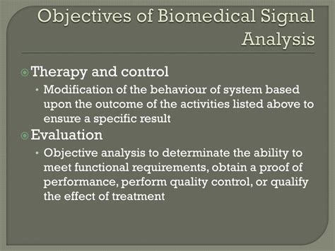 PPT Introduction To Biomedical Signal Processing PowerPoint Presentation ID