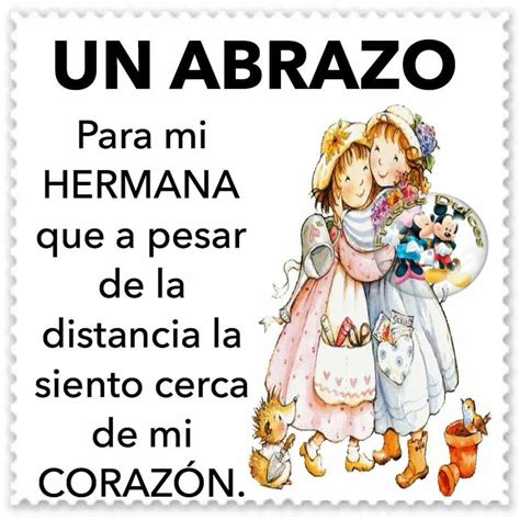 26820recman Tarjetas Para Hermanas Mensaje Para Mi Hermana Frases