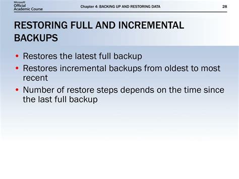 Ppt Backing Up And Restoring Data Powerpoint Presentation Free Download Id5637975