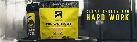 Ascent Pre Workout Preworkout Powder Zero Artificial