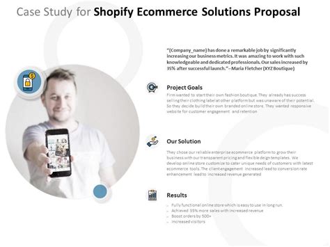 Case Study For Shopify Ecommerce Solutions Proposal Ppt Powerpoint Presentation Styles Ideas