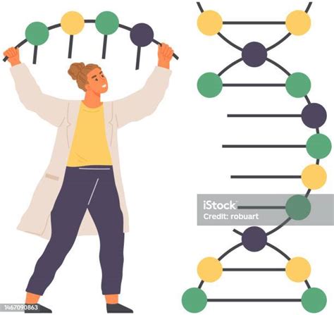 Dna 분자를 연구하는 과학자 유전공학 생명공학을 이용한 유전자 조작 Dna에 대한 스톡 벡터 아트 및 기타 이미지 Dna 다양 개념 Istock
