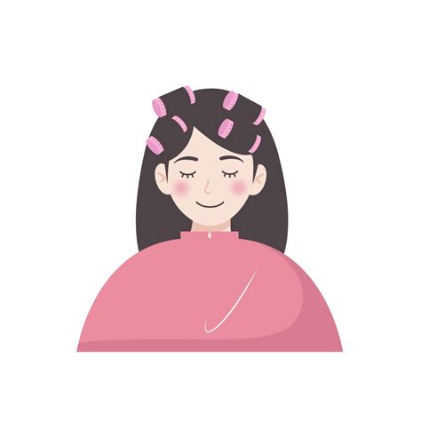 Download Beauty Salon Perm Woman Illustration Ai Urban Brush
