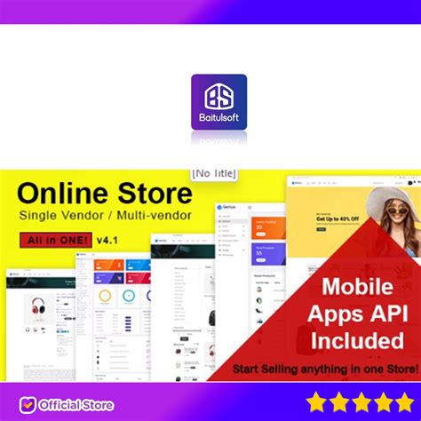 Jual Source Code Aplikasi Online Store All In One Multi Vendor