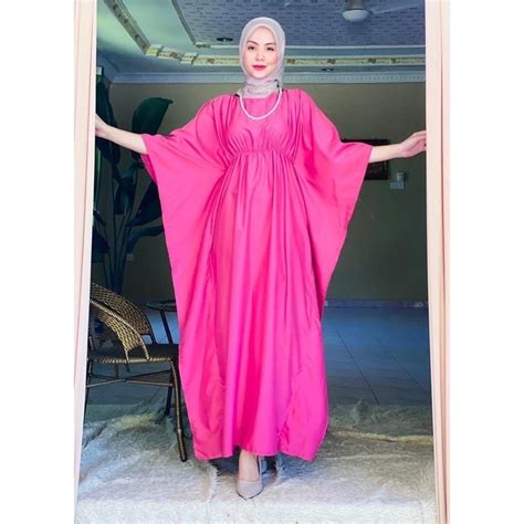 🔥 Hot Selling 🔥 Kaftan Raya Baju Raya Labuh Tangan Kelawar Kembang