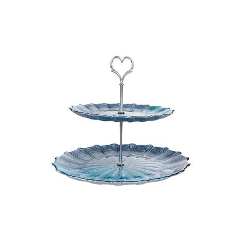 დესერტის თეფშების ნაკრები Karaca Pari Blue Desertis Tefshebis Nabori