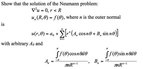 Solved Show That The Solution Of The Neumann Problem Delta