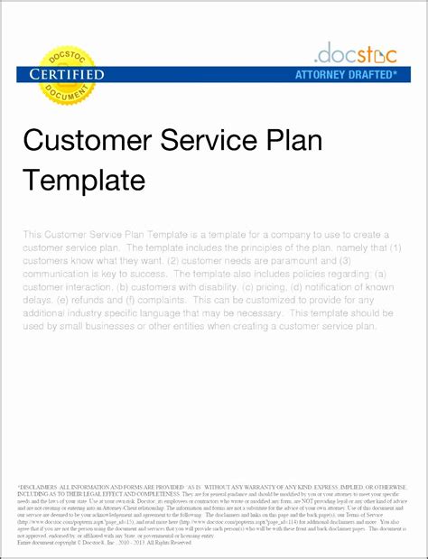 Customer Service Strategy Template
