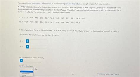 Solved Please Use The Accompanying Excel Data Set Or
