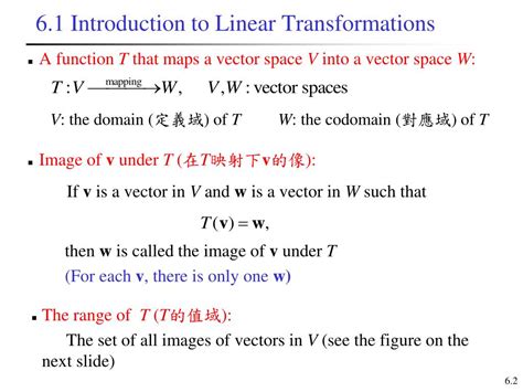 ppt chapter 6 linear transformations powerpoint presentation free