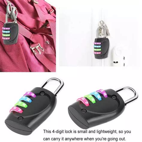 123 4 Digit Combination Lock Traveling Suitcase Padlock Security