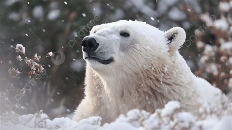 폭설에 북극곰 배경 레이와 2년 12월 첫눈에 기뻐하는 북극곰 고화질 사진 사진 북극곰 배경 일러스트 및 사진 무료 다운로드 Pngtree