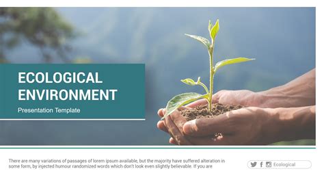 Ecological Powerpoint Presentation Template Presentation Templates