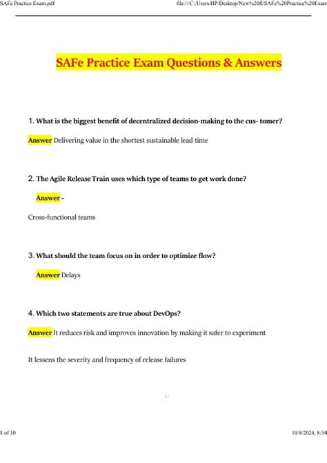 Safe Agile Exams Bundled Safe Practice Exam Safe Scaled Agile Framework Leading Safe Exam Safe