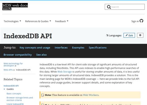 Indexeddb Api