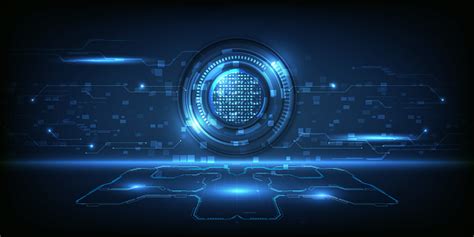 디지털 미래 기술 관점 바닥과 디지털 회로 패널의 벡터 삽화 미래 지향적인 기술 디자인 개념 컴퓨터 범죄에 대한 스톡 벡터 아트 및 기타 이미지 Istock