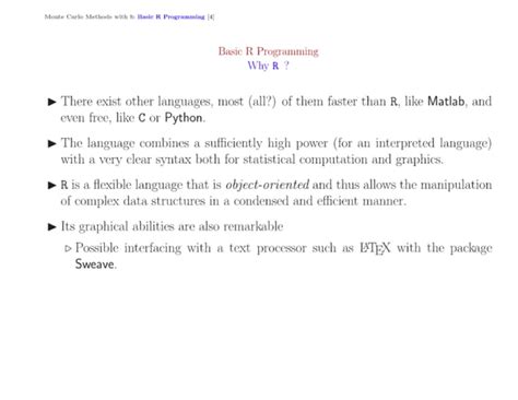 Introducing Monte Carlo Methods With R PPT
