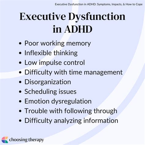 What Is Executive Dysfunction In Adhd