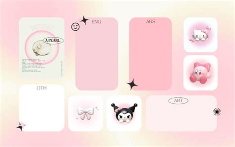 An Assortment Of Items Displayed On A Pink Background