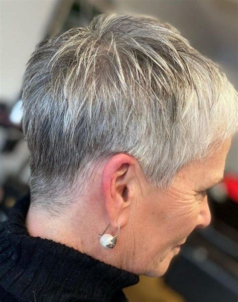 50 Hairstyles For Women Over 70 To Try Asap Hair Adviser Gray Hair Pixie Cuts Very Short