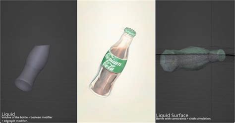 Using Cloth Simulation In Blender To Create A Liquid In A Bottle Fx
