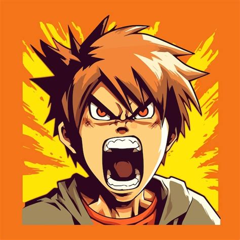 Anime Yelling Face
