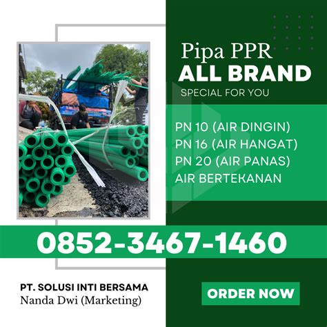 Distributor And Suplier Pipa Ppr Surabaya 0852 3467 1460
