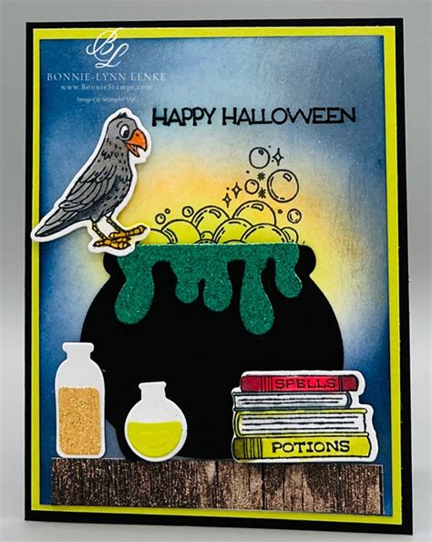 Potion And Spells Halloween Card With Video Tutorial
