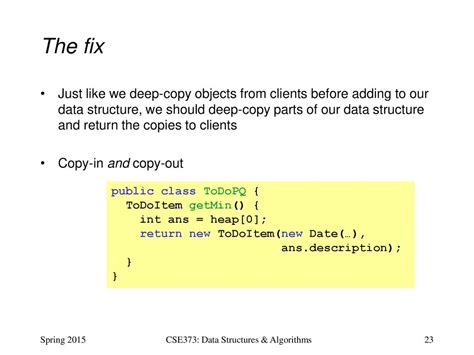 cse373 data structures and algorithms lecture 25 software design