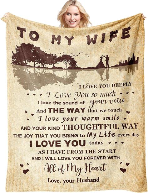 For Wife To My Wife Blanket For Wife Birthday Wedding T For Her