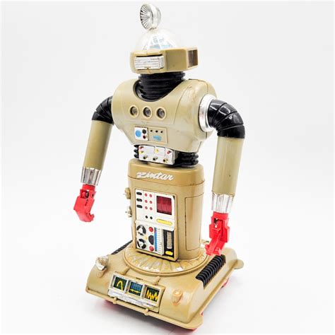 Great Lakes Vntg Vintage Ideal Zeroids Zintar Space Robot Toy Action