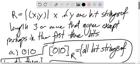 Solvedwhat Are The Equivalence Classes Of The Bit Strings In Exercise 30 For The Equivalence