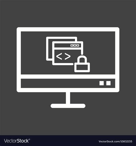 Secure Code Royalty Free Vector Image Vectorstock