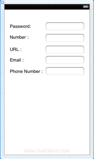 Iosiphone Hide Input Keyboard And Validate Text Field Password