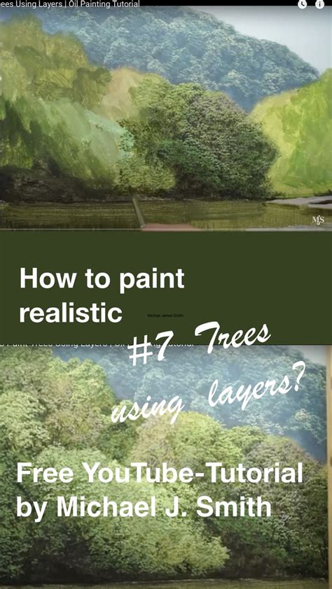 Oil Painting Tutorial How To Paint Realistic Trees With Layers