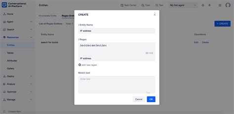 Usage Of Regex Entity Laiye Conversational Ai Platform On Premise Edition