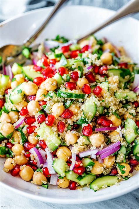 Healthy Chickpea Quinoa Salad Recipe Quick Chickpea Quinoa Salad