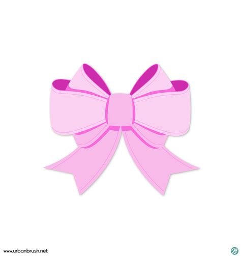 Kr 안녕하세요 어반브러시의 Master Creator Tommy입니다 아래 이미지는 리본 일러스트 Ai 무료샘플입니다 나비모양으로 묶은 리본을 표현한 일러스트