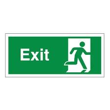 Exit Sign Board At Best Price In Meerut By Om Creations ID
