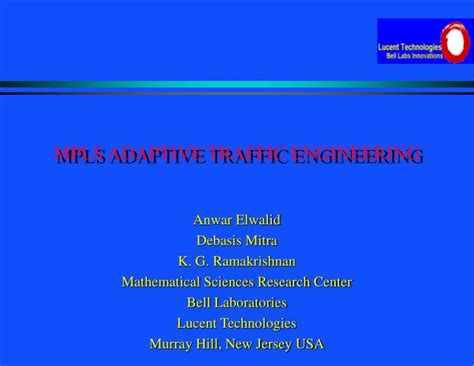 PPT MPLS ADAPTIVE TRAFFIC ENGINEERING PowerPoint Presentation Free Download ID 3299173