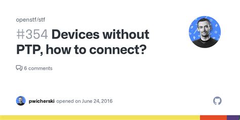 Devices Without Ptp How To Connect · Issue 354 · Openstfstf · Github