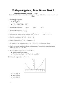 Pre Calculus Assignment Guide 2 Chapter