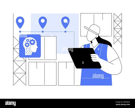 Ai Driven Inventory Automation Abstract Concept Vector Illustration