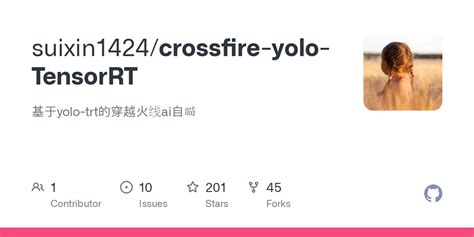 Github Suixin1424crossfire Yolo Tensorrt 基于yolo Trt的穿越火线ai自瞄