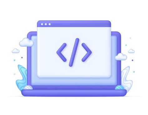 3d Programming Code Icon Royalty Free Vector Image