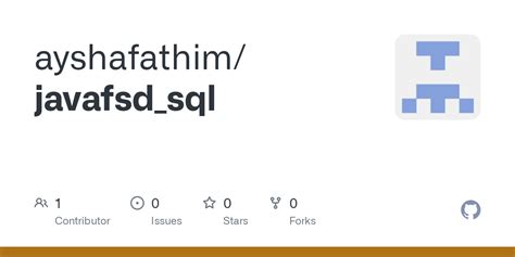 github ayshafathim javafsd sql
