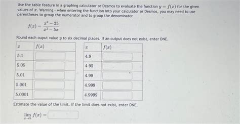 Solved Use The Table Feature In A Graphing Calculator Or Chegg