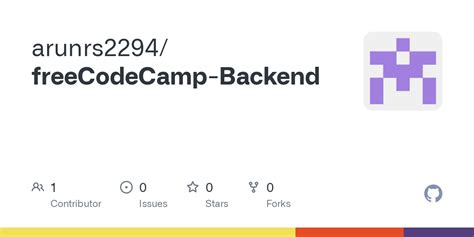 Github Arunrs2294freecodecamp Backend
